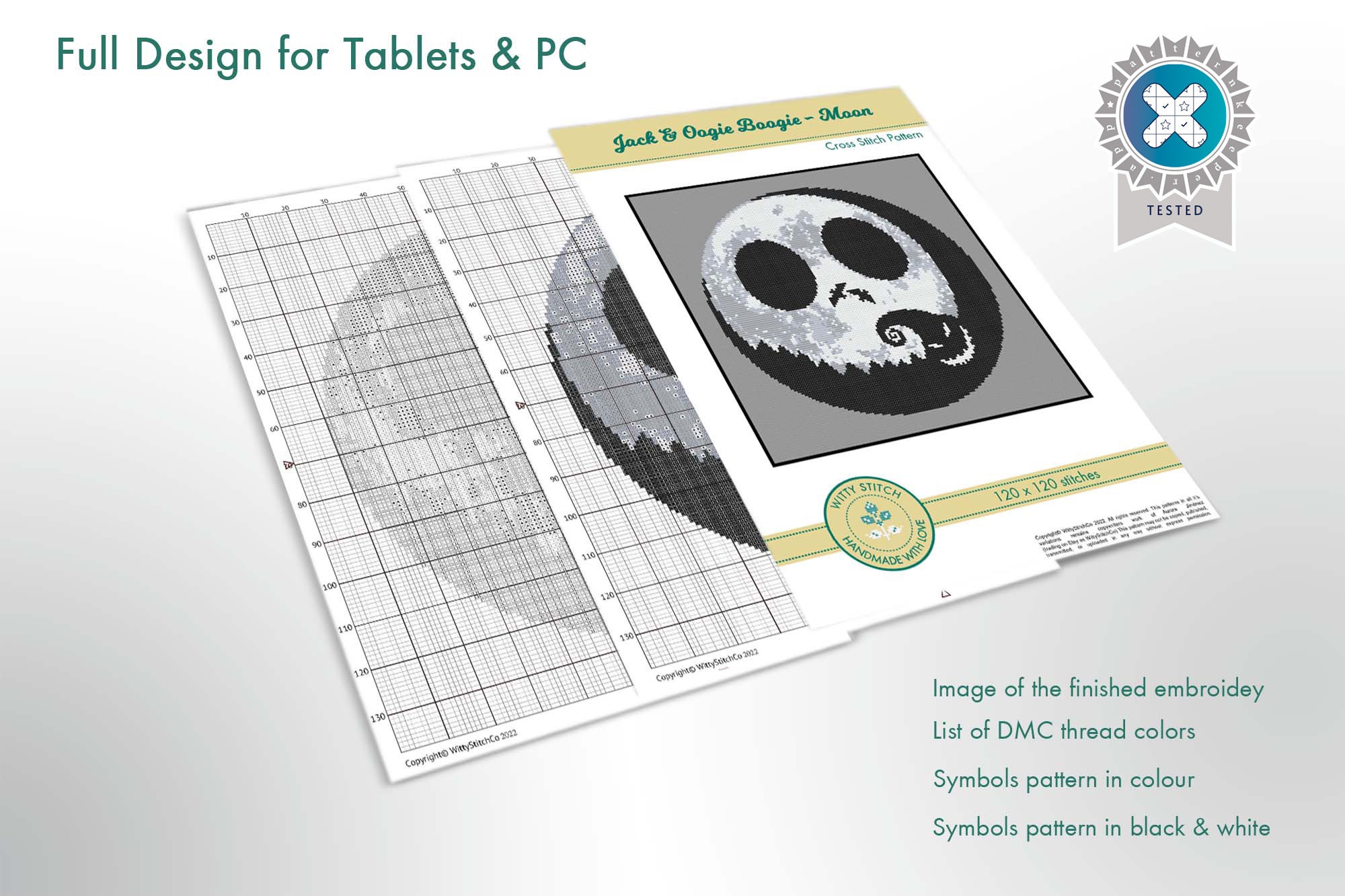 Jack Skellington and Oogie Boogie Cross Stitch Pattern - Etsy Australia