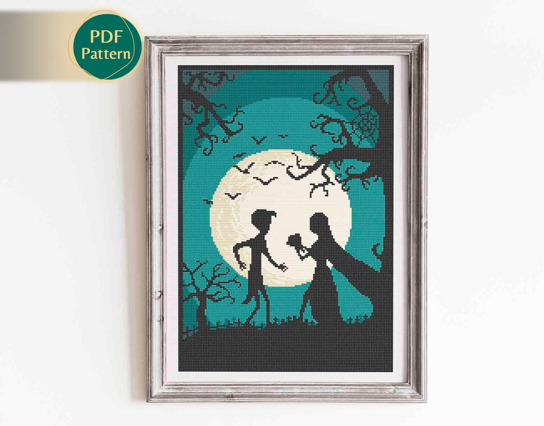 Corpse Bride Cross Stitch Pattern Counted Cross Stitch in Love Pattern ...