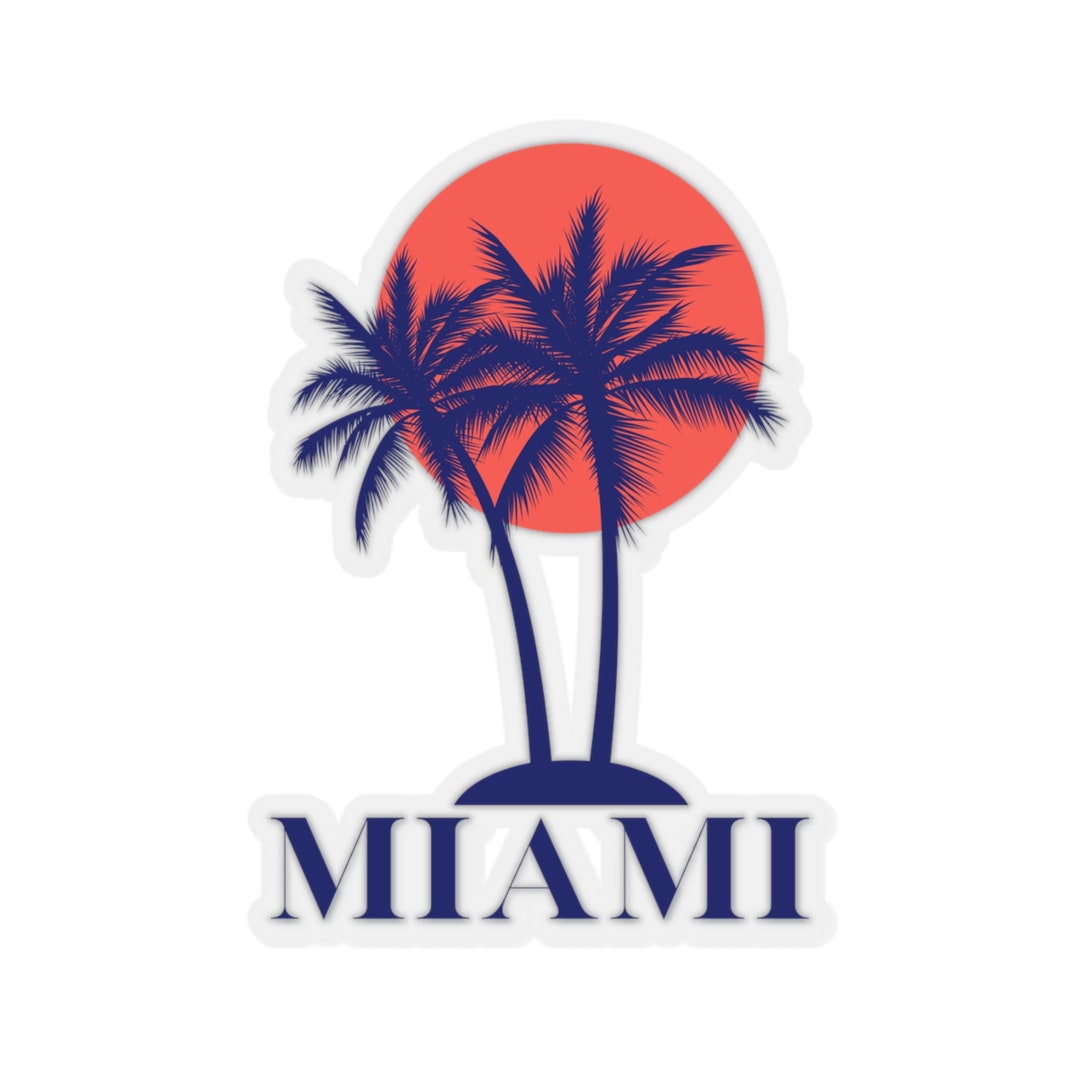Miami Kiss-cut Stickers | Scrapbook Stickers | Vinyl Stickers | Laptop ...