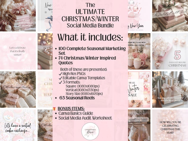 Ultimate Christmas Social Media Bundle | Digital Download | Holiday ...
