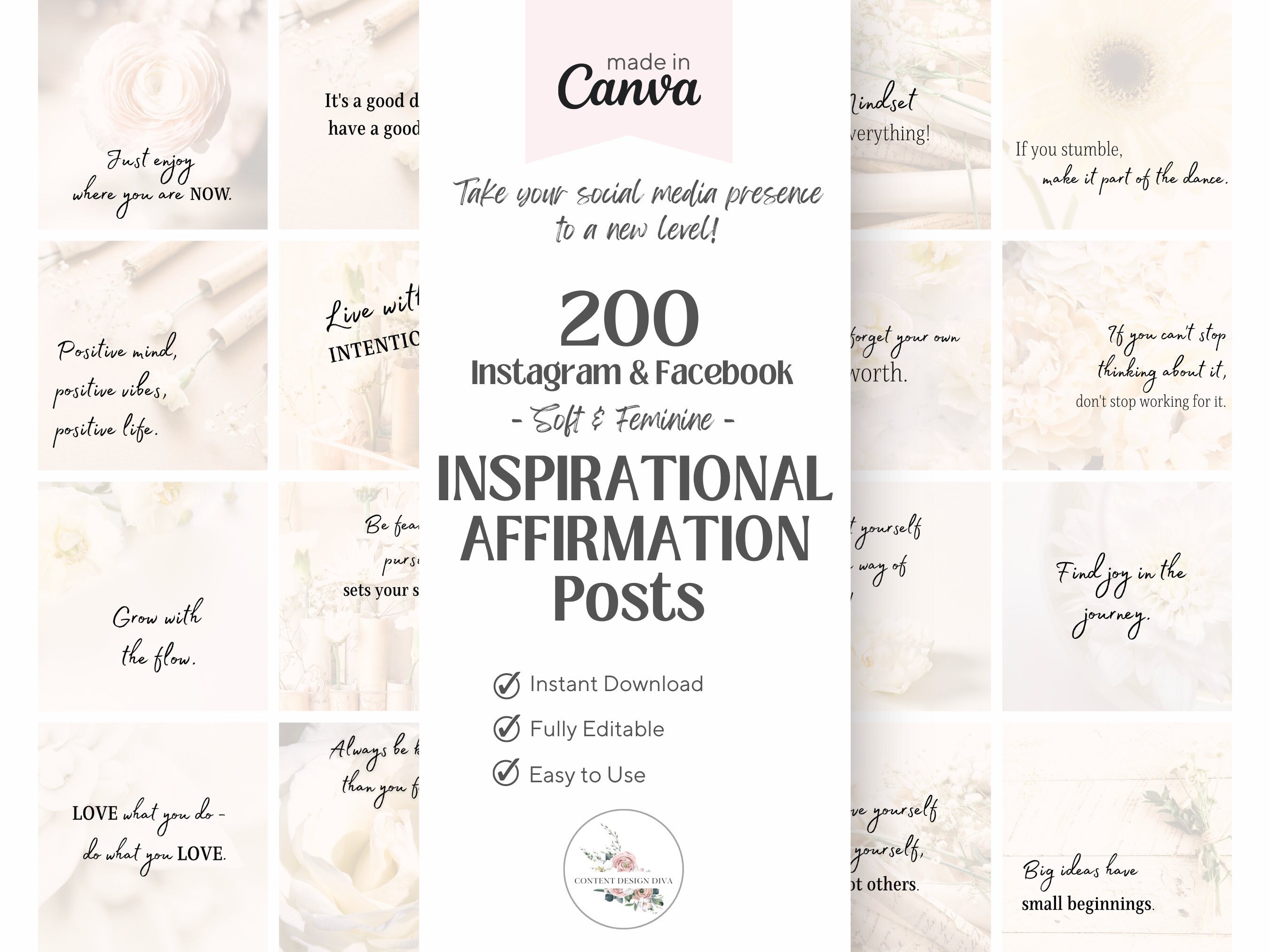 200 INSPIRATION AFFIRMATION Posts and Stories for Instagram/facebook ...