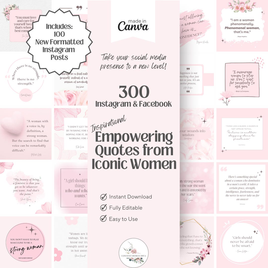 Empowering Quotes Iconic Women Social Media Posts Social Media Stories ...