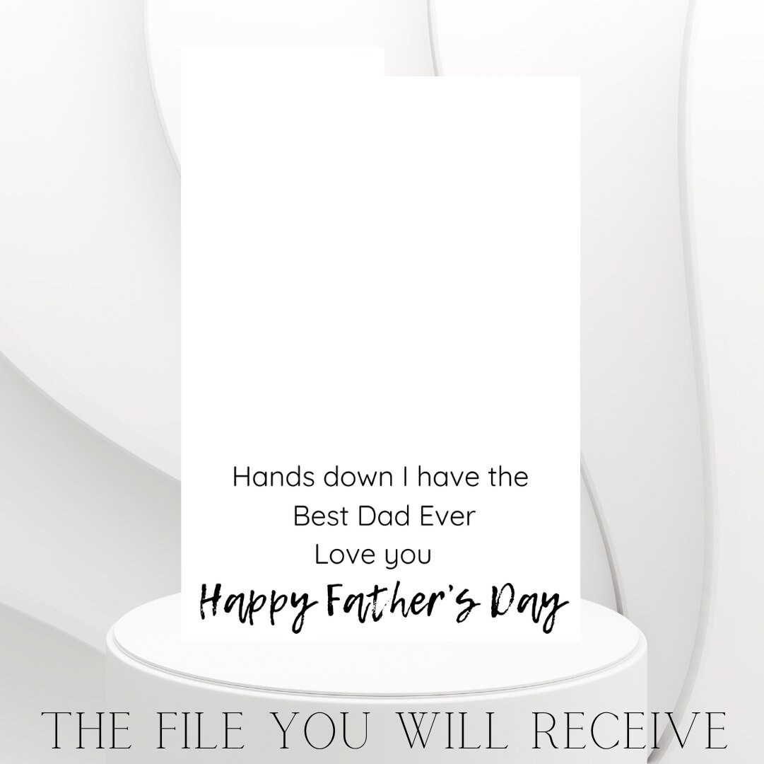 Father's Day Handprint Art Craft, Printable| Gift for Dad From Kids ...