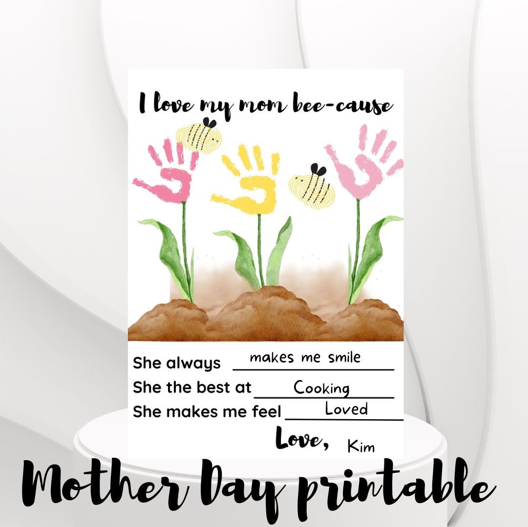 Mothers Day Handprint Craft Mothers Day DIY Craft Mothers Day Art ...