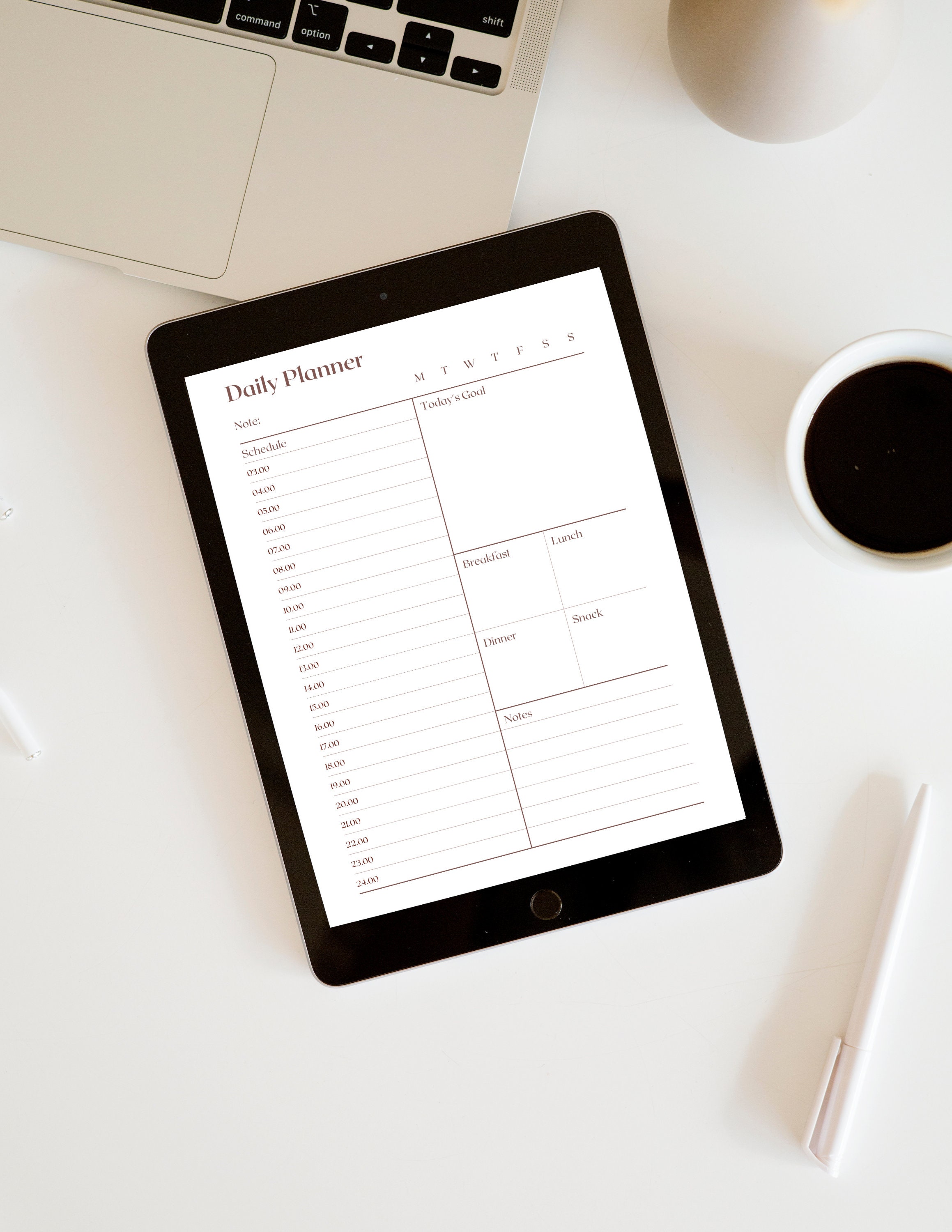 Daily Planner Printable Instant Download Daily Planner - Etsy