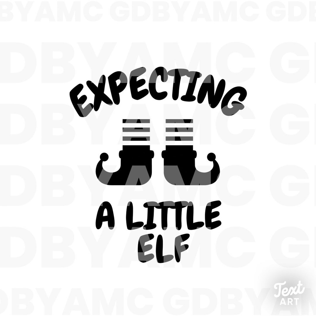 Expecting a Little Elf SVG | Expecting Svg Png | Christmas Png Svg ...