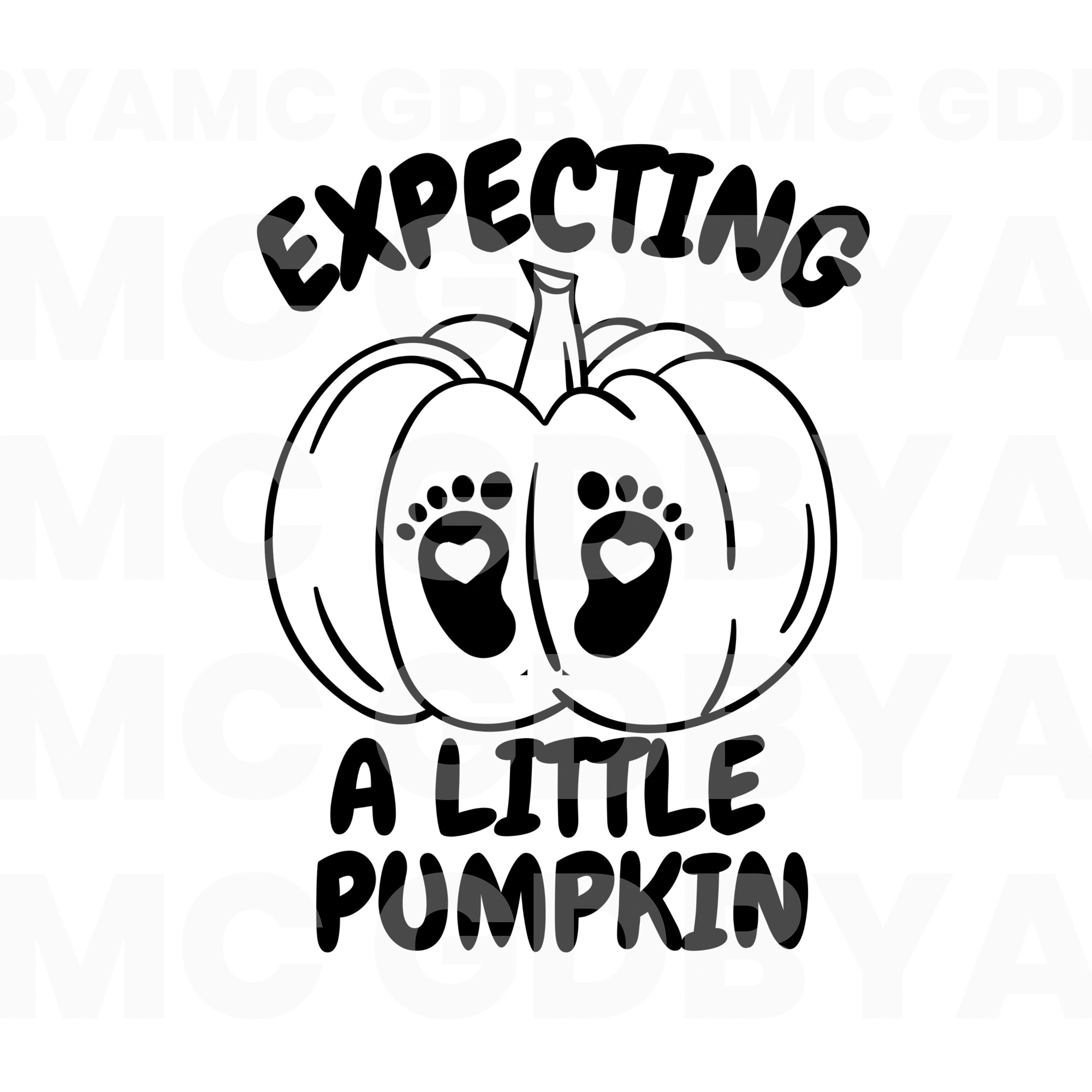 Expecting a Little Pumpkin 2 SVG, Png, Eps, Dxf, Pdf, Digital Cut File ...