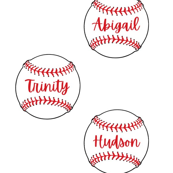 Baseball Name Tags - Etsy