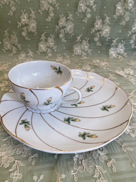 Vintage Yamaka China Yellow Rose 2 Piece Cup and Luncheon - Etsy