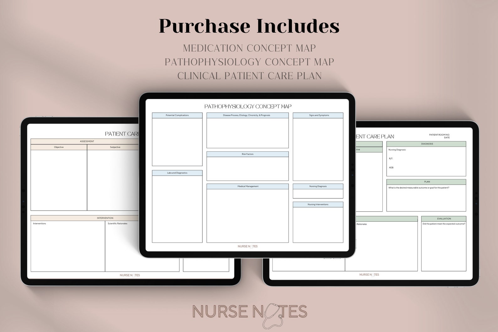 Printable Nursing Pharmacology Study Template, Pathophysiology Template ...