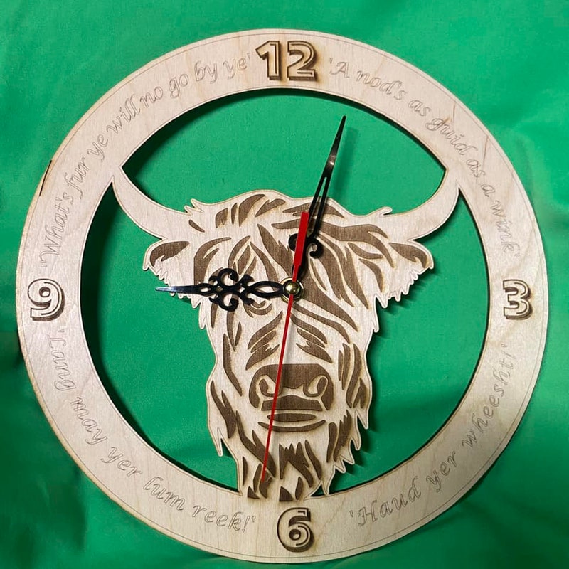 Cow Clock - Etsy