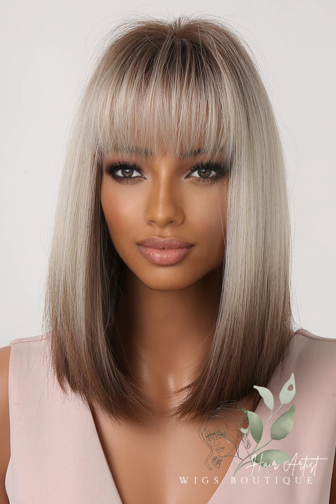 Synthetic Women's Wig Women's Wigs Bob Haircut Wig - Etsy
