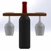Wine Glass Bottle Caddy Woodworking Pattern Template CNC Router Files ...