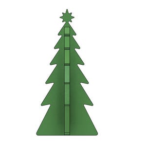 Christmas Tree Decor Flat Pack Knockdown CNC Router Files Dxf - Etsy