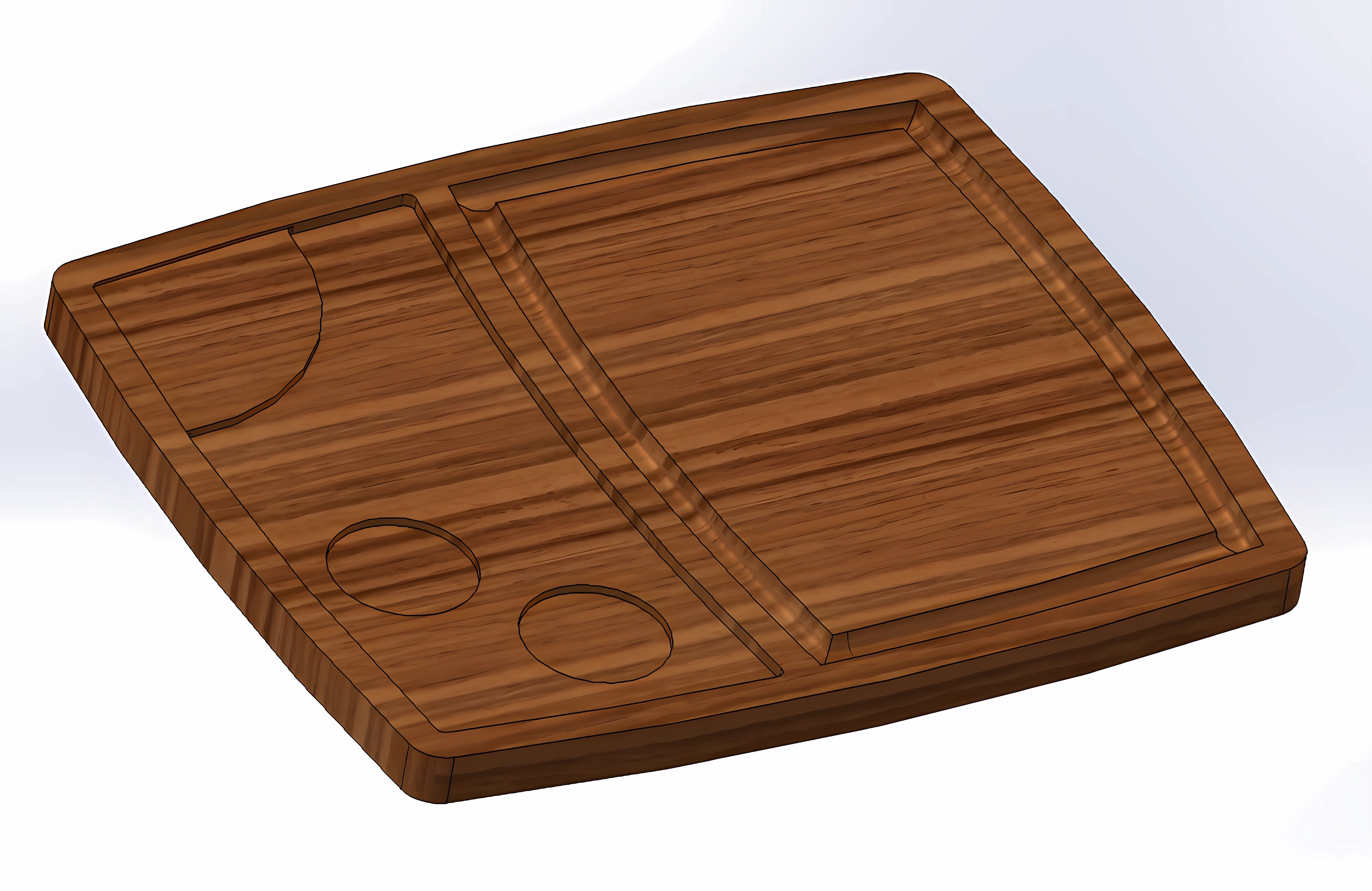 Wooden Bistecca Steak Plates Cutting Board CNC Router and Template ...