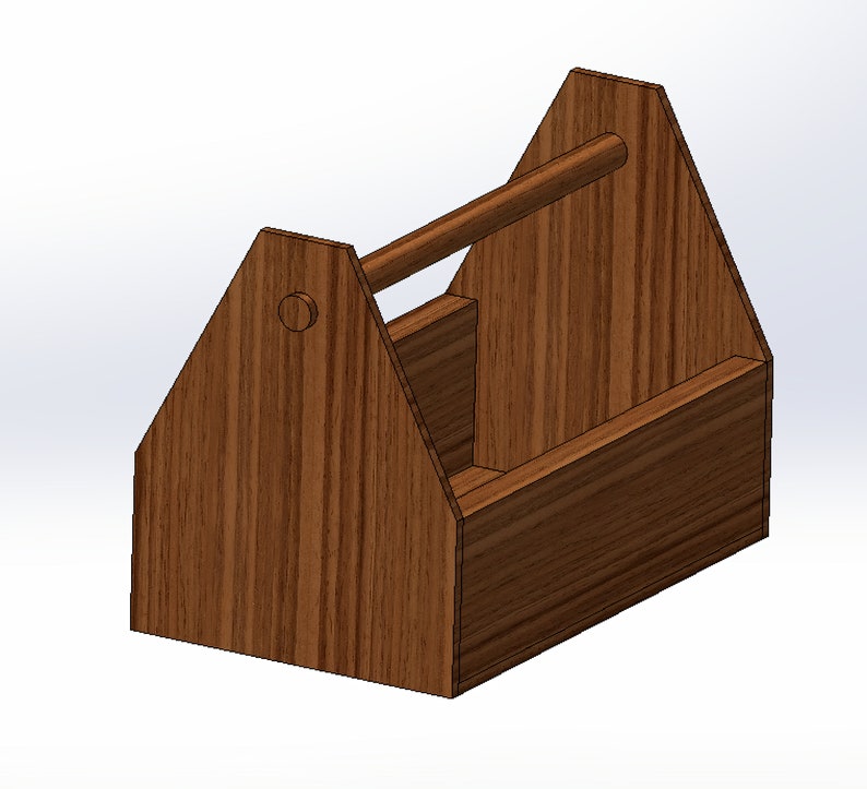 Tool Box/garden Tote/art Supplies Caddy Plans Beginner DIY DXF CNC ...
