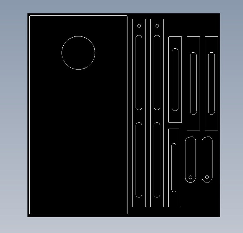 Cornhole Half Scale Set CNC Router Laser Cut Files Notch and Tab and ...