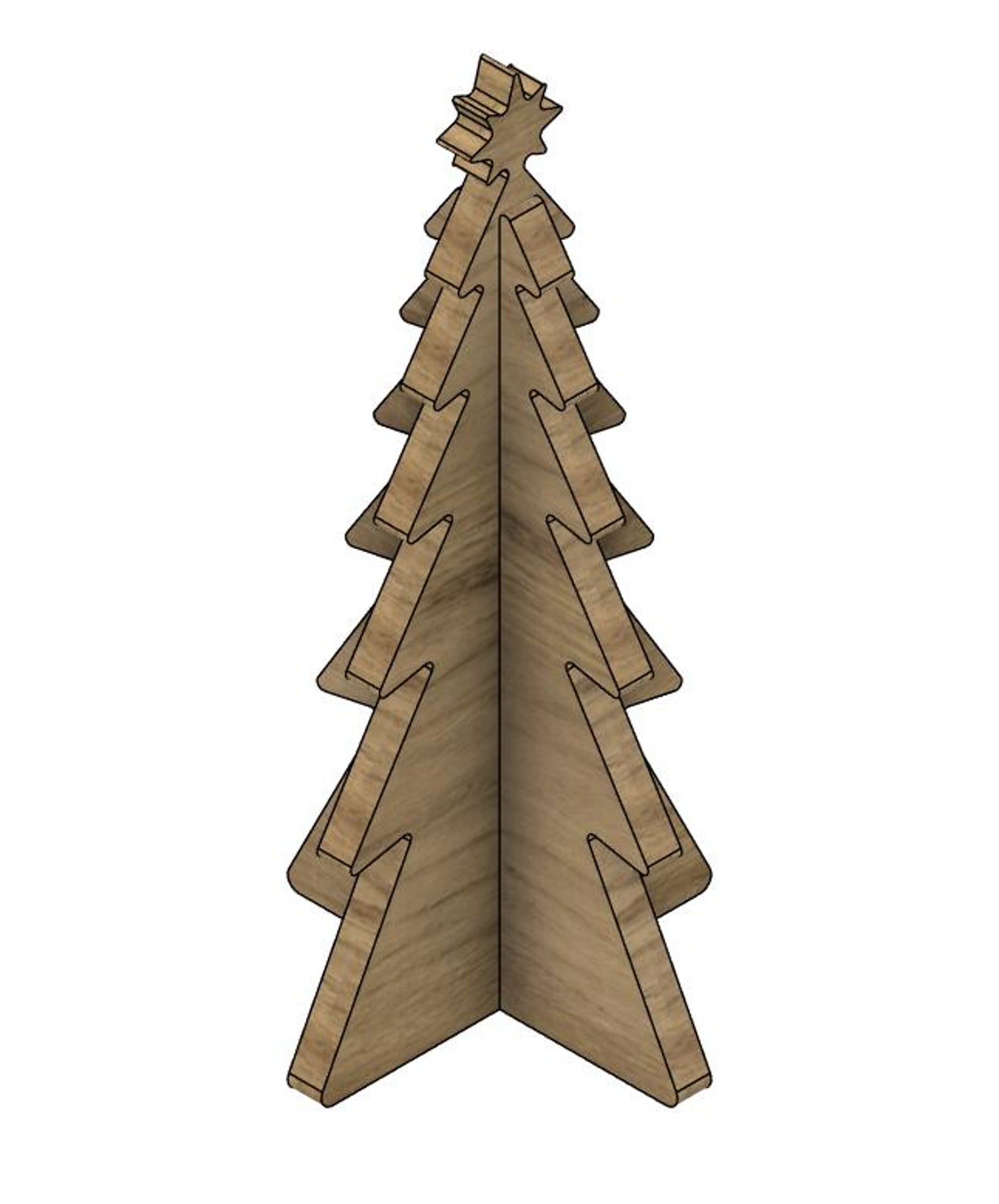 Christmas Tree Decor Flat Pack Knockdown CNC Router Files Dxf - Etsy