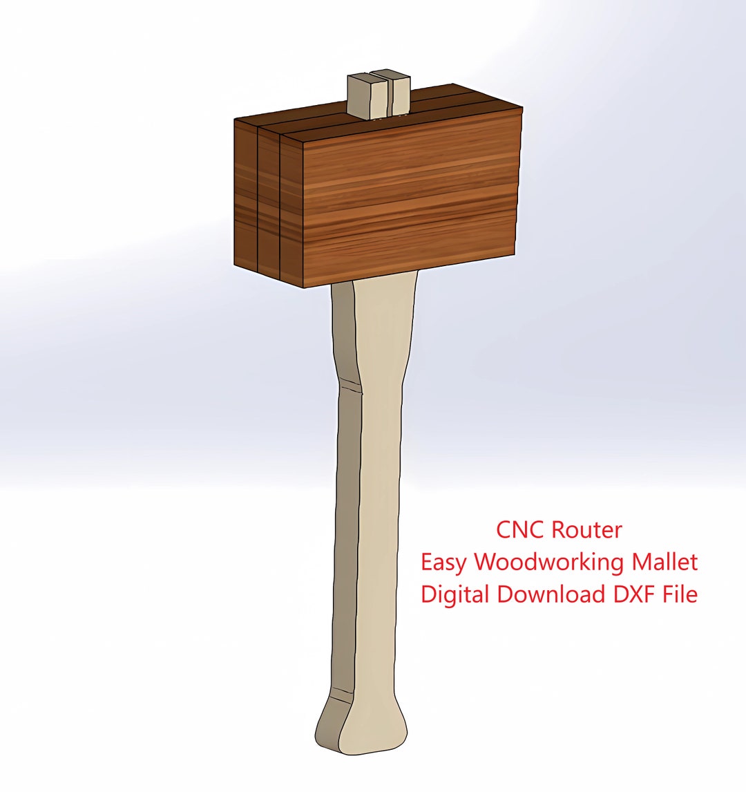 Easy Woodworking Mallet CNC Router DXF Stl Files - Etsy Canada