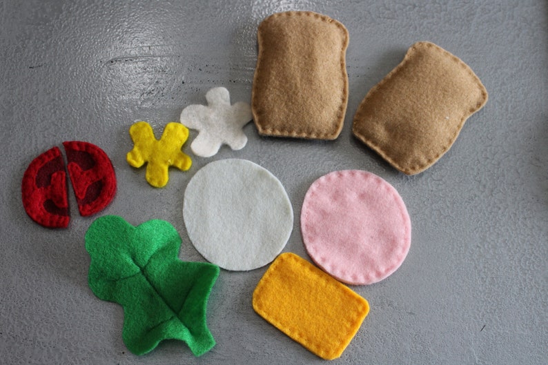 Felt Sandwich Kids Play Food Felt Play Foods Christmas Gift - Etsy