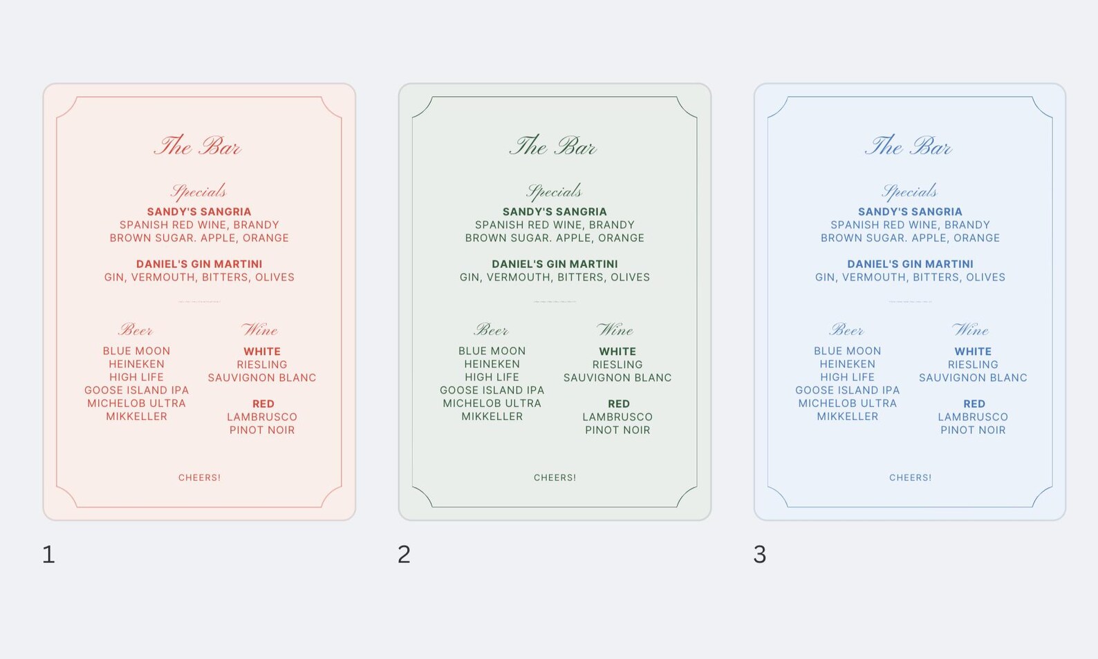 SOIRÉE DIY Bar + Drinks Menu | Fully Editable Template | Digital ...