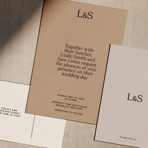 CREAM Custom Designed Wedding Invite Suite | Digital Download for ...