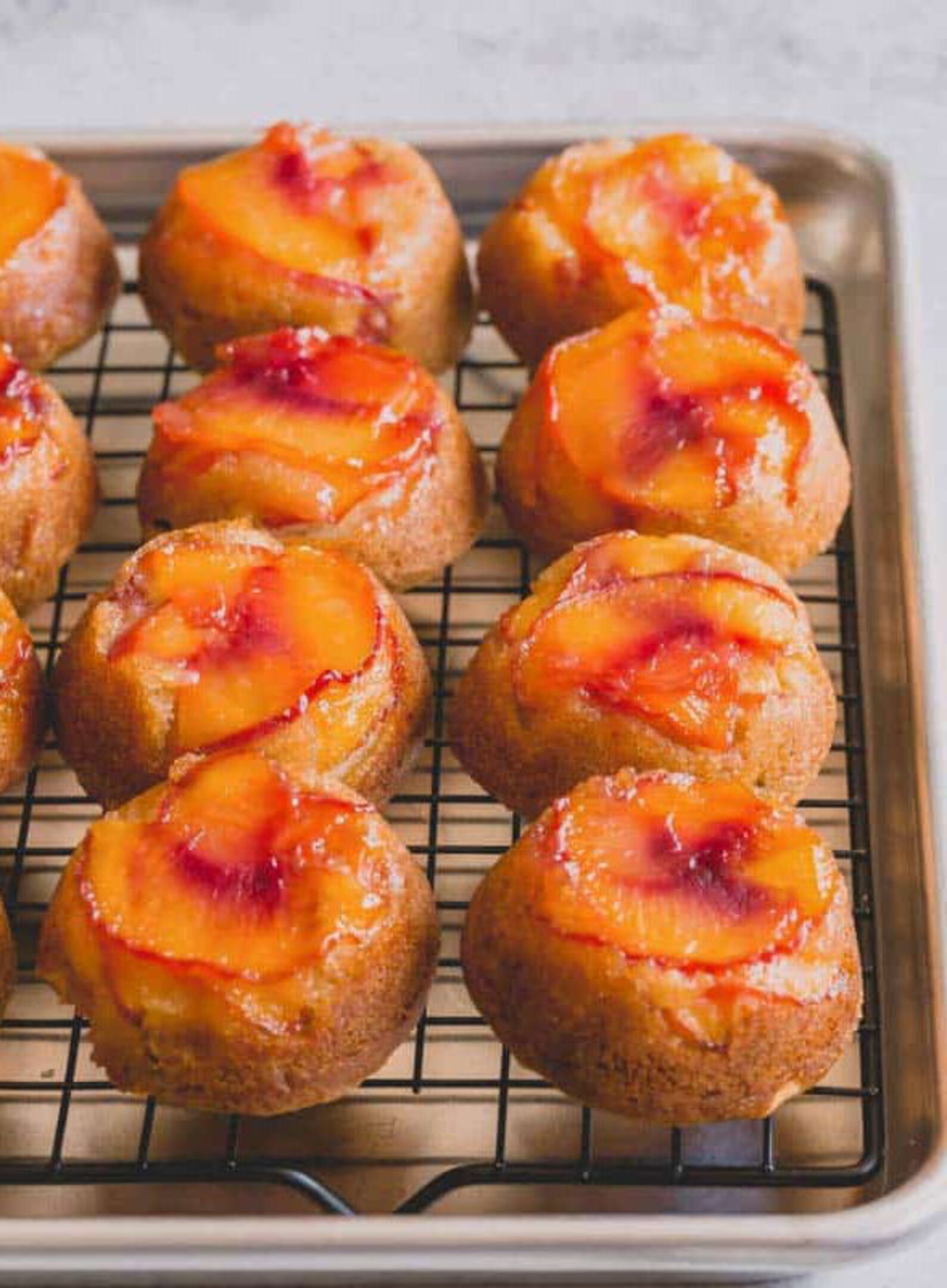 Peach Upside Down Mini Cakes RECIPE Digital Download Printable - Etsy
