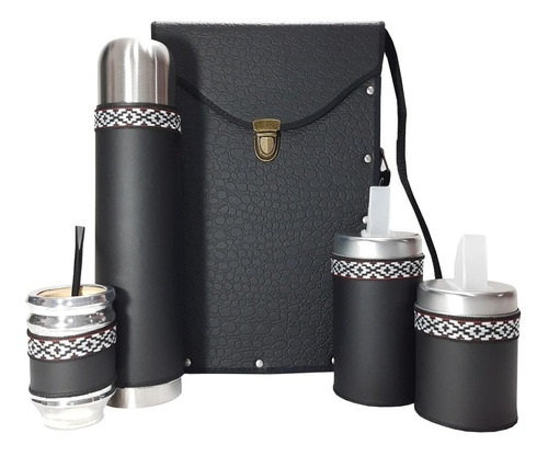 Matera Gourd Set Kit Completo Premiun Faux Leather Black - Etsy