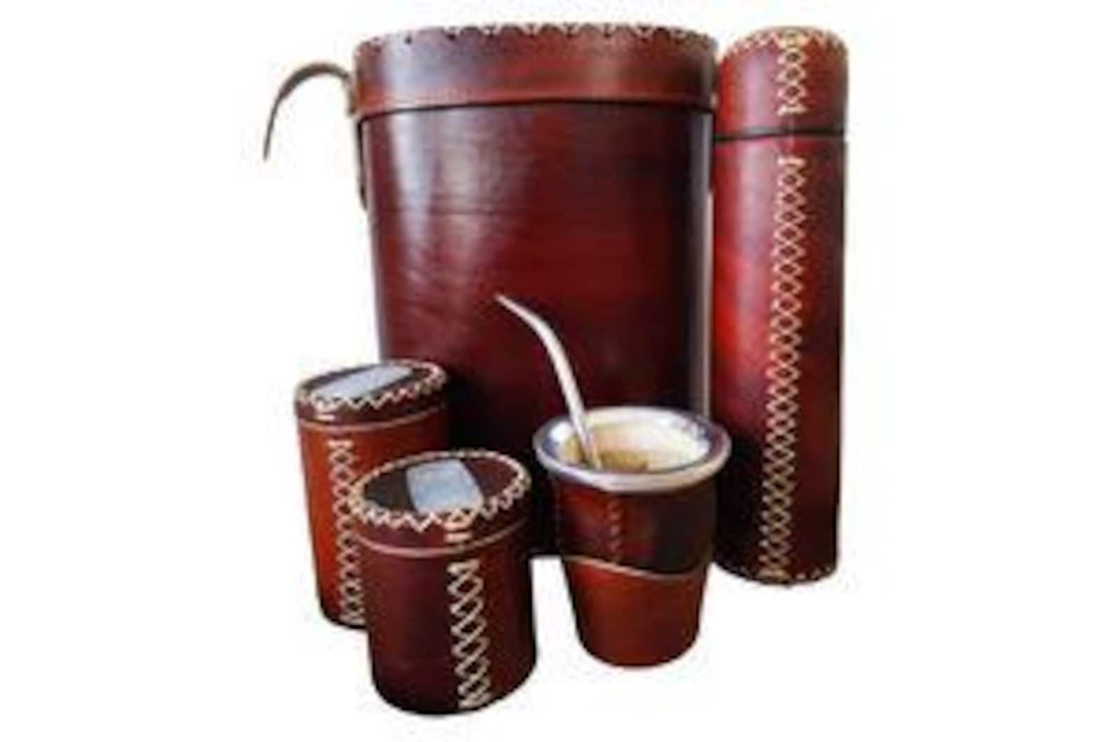 Argentinian Yerba Mate Kit - Matera Bag, Mate Gourd Cup, Thermos ...