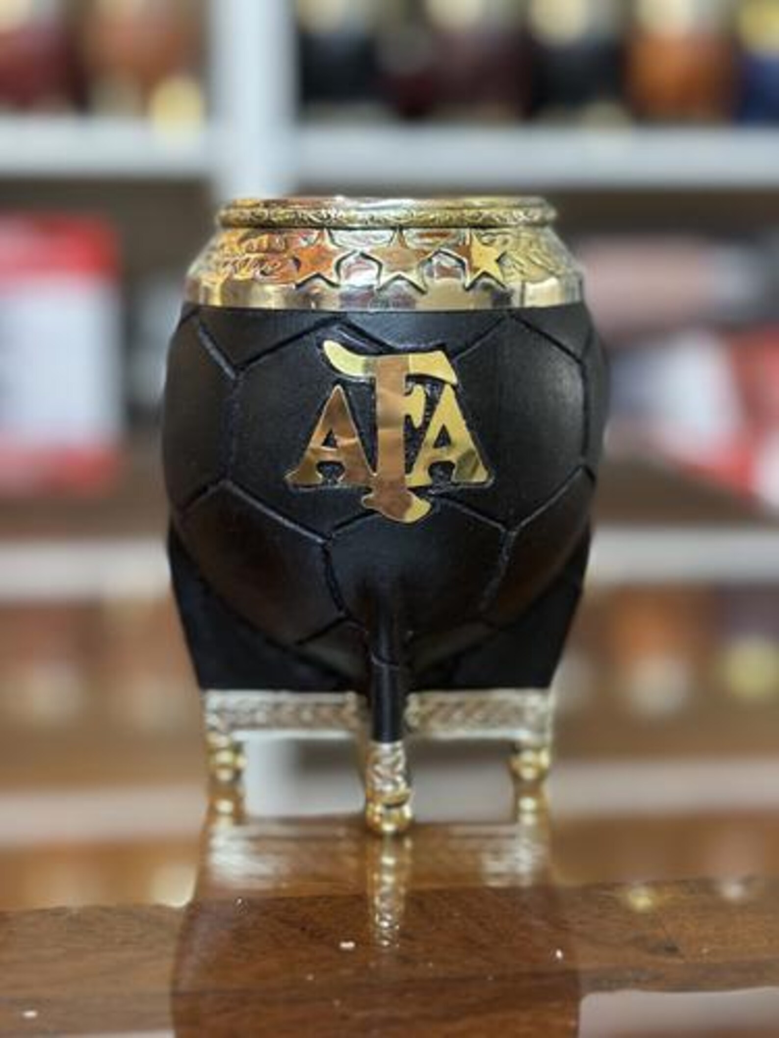 Argentinian Torpedo Mate Gourd: Imperial Alpaca Leather With Bronze - Etsy
