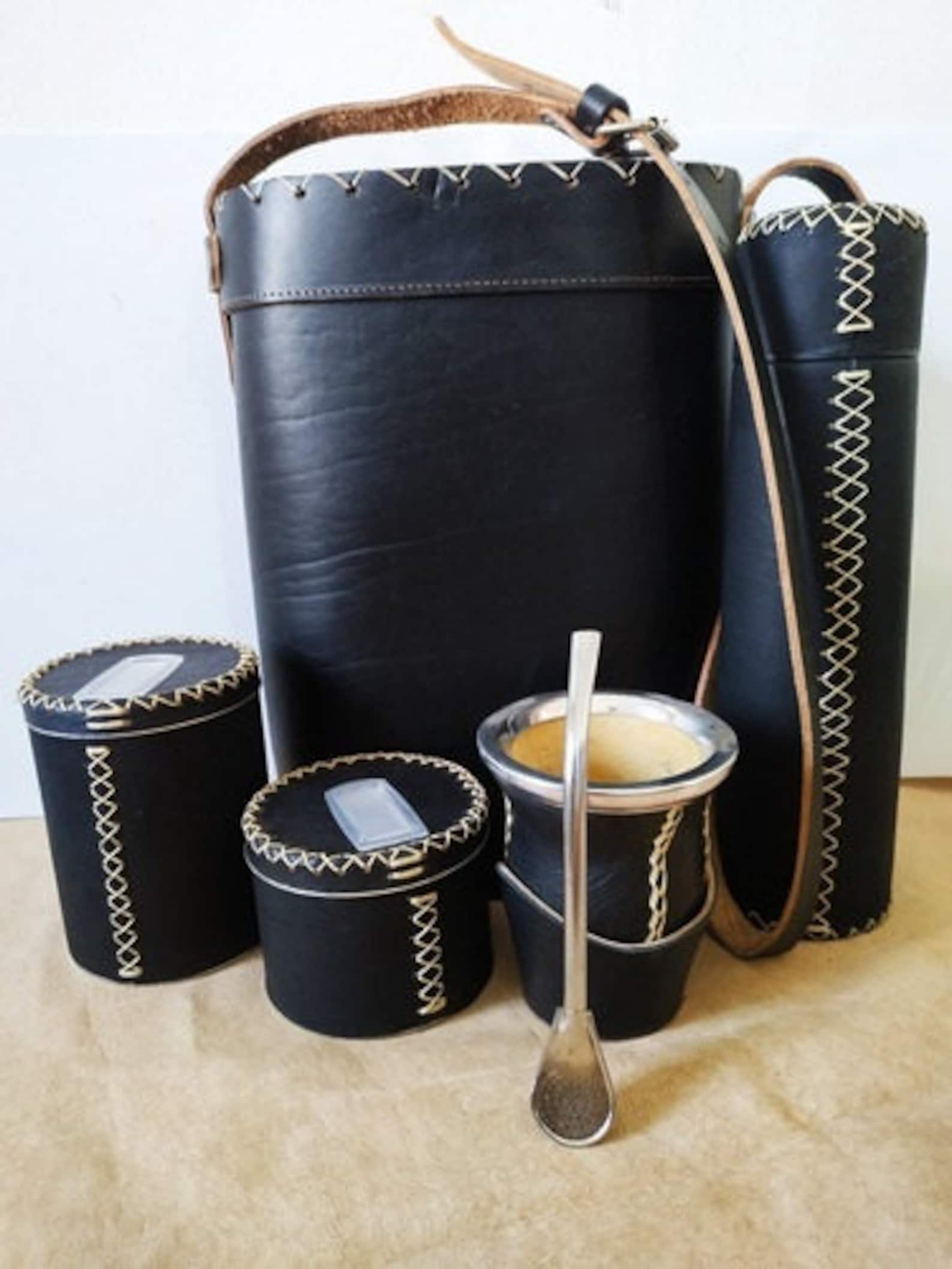 Argentinian Yerba Mate Kit - Matera Bag, Mate Gourd Cup, Thermos ...