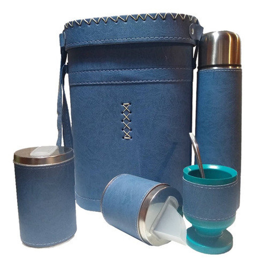 Kit Matero Set Completo Equipo Mate Porta Termo Eco Cuero - Etsy