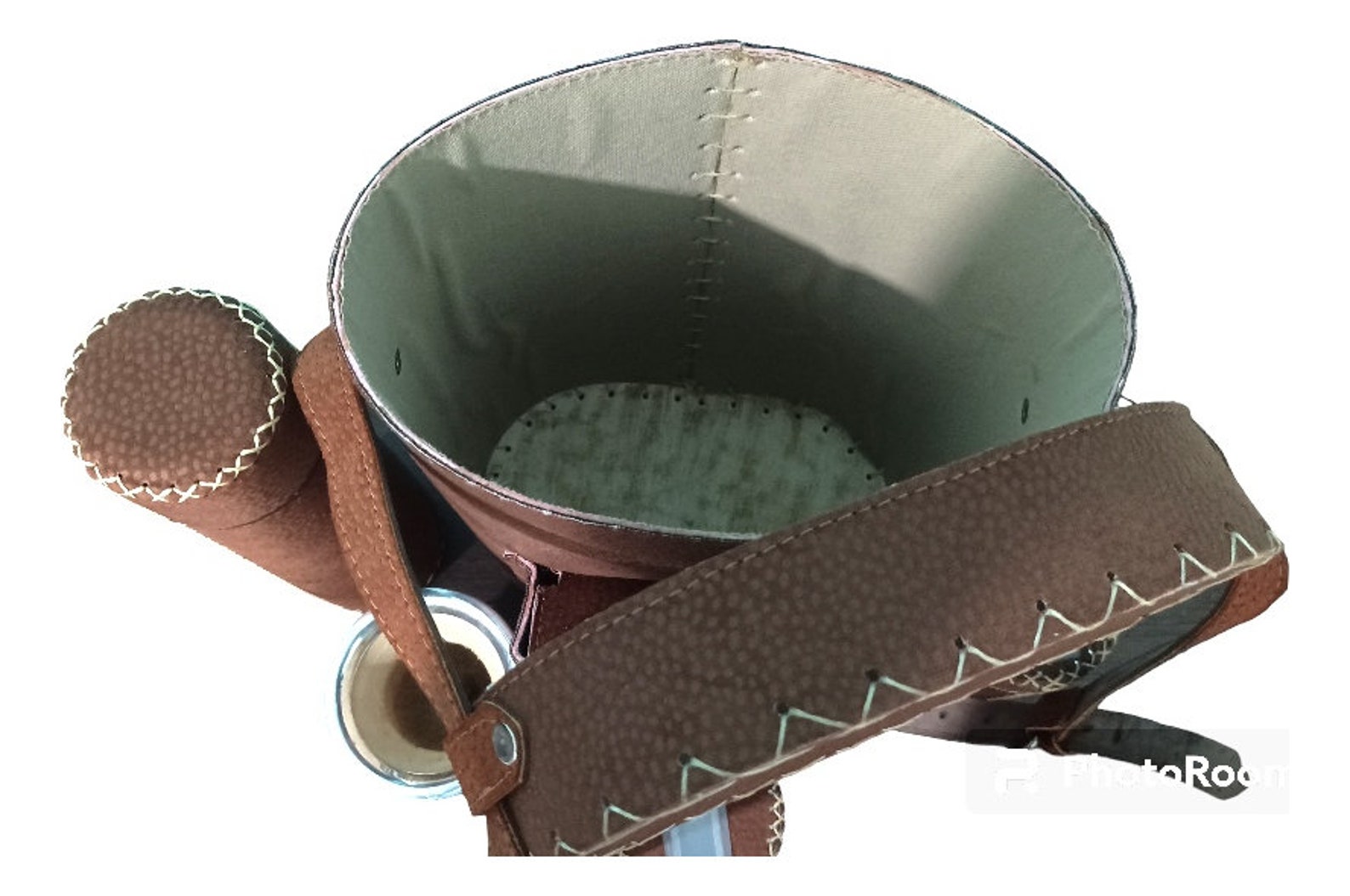 Set Equipo De Mate. Kit Completo Cuero De Carpincho 6 Piezas Artesanal ...