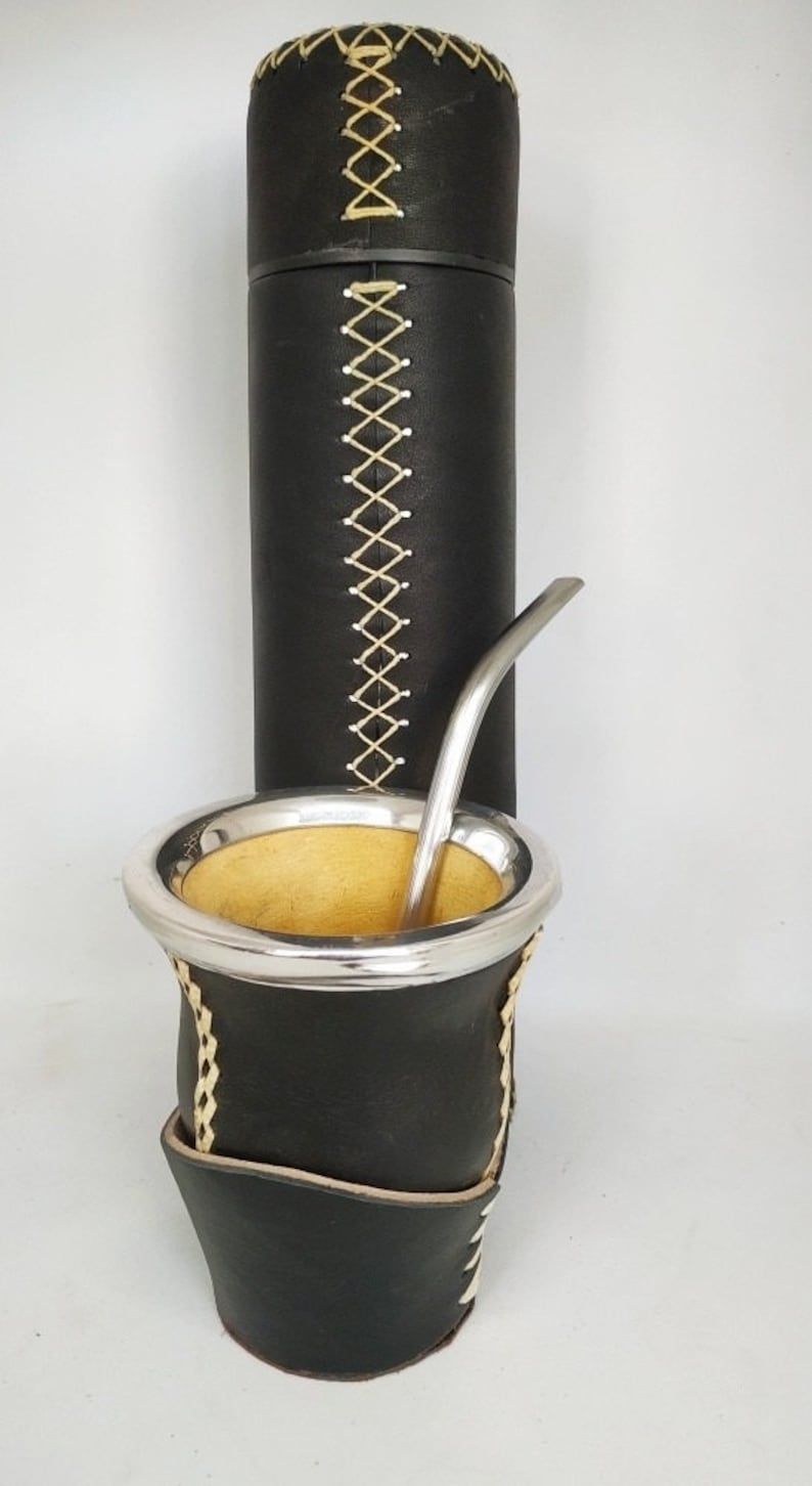 Argentinian Yerba Mate Kit - Matera Bag, Mate Gourd Cup, Thermos ...