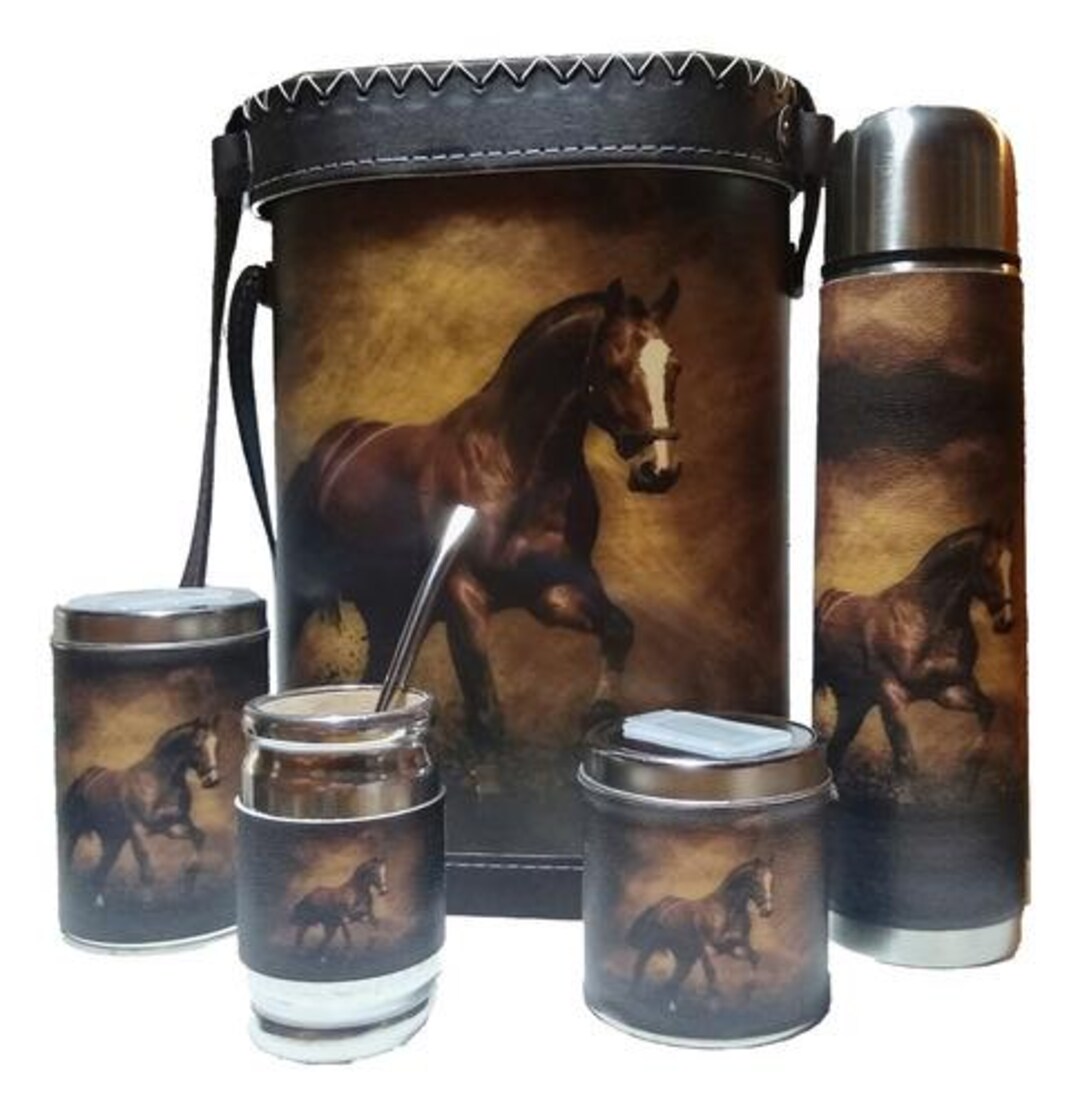 Mate Set Equipo Kit Matero Completo Mate Caballos Clásico Bolso Matero ...