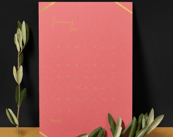 Hot Pink Calendar - Etsy