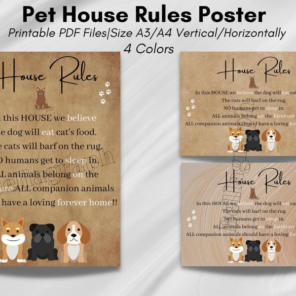 Dog Rules - Etsy