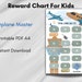 Printable Airplane Reward Chart|behavior/task Chart|toddler Reward ...