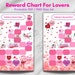 Valentines Reward Chartreward Chart for Adultsvalentines - Etsy