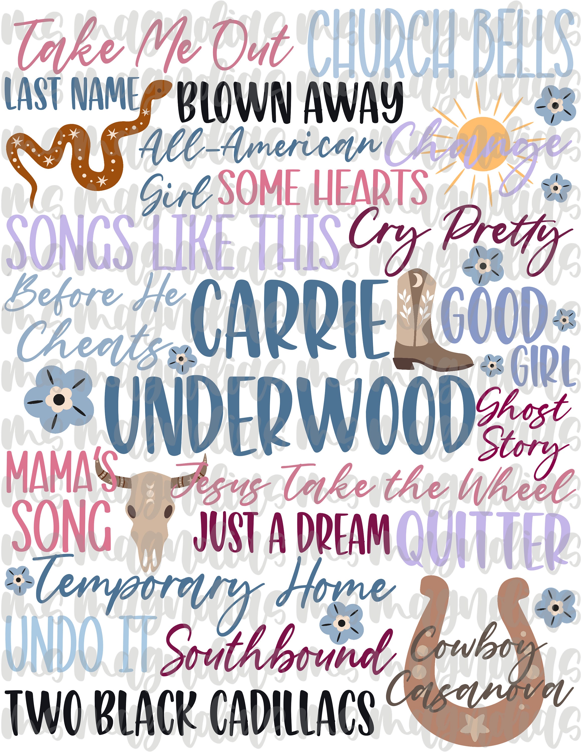 Carrie Underwood Lyric Sublimation Design - Etsy