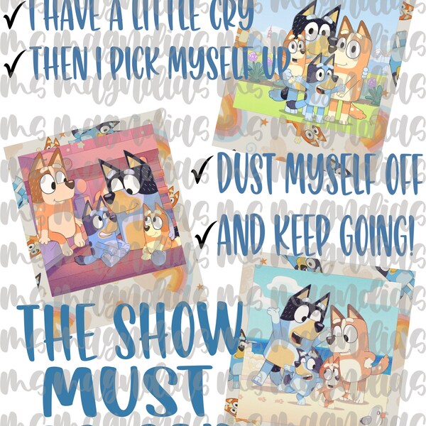 Bluey Cry Checklist - Etsy UK