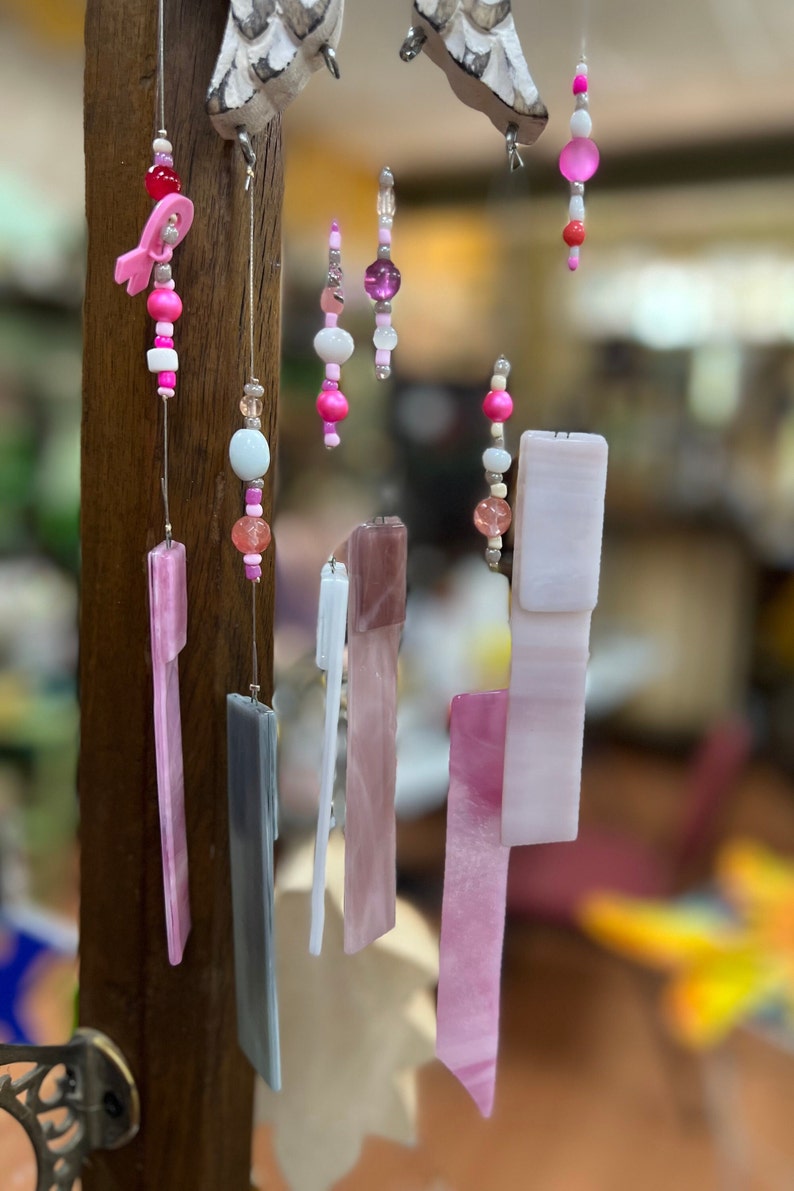 Angel Wings Breast Cancer Wind Chime - Etsy