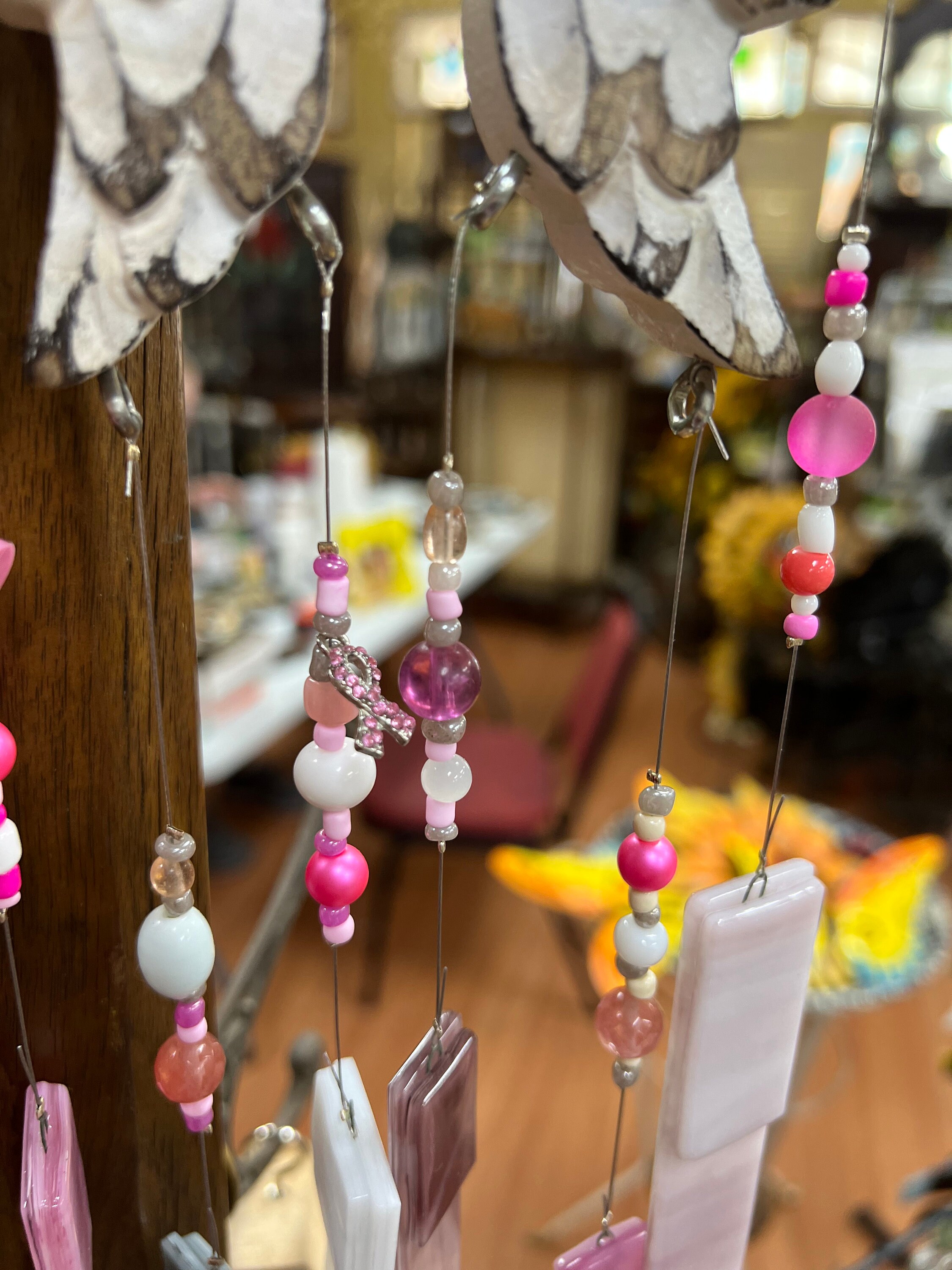 Angel Wings Breast Cancer Wind Chime - Etsy