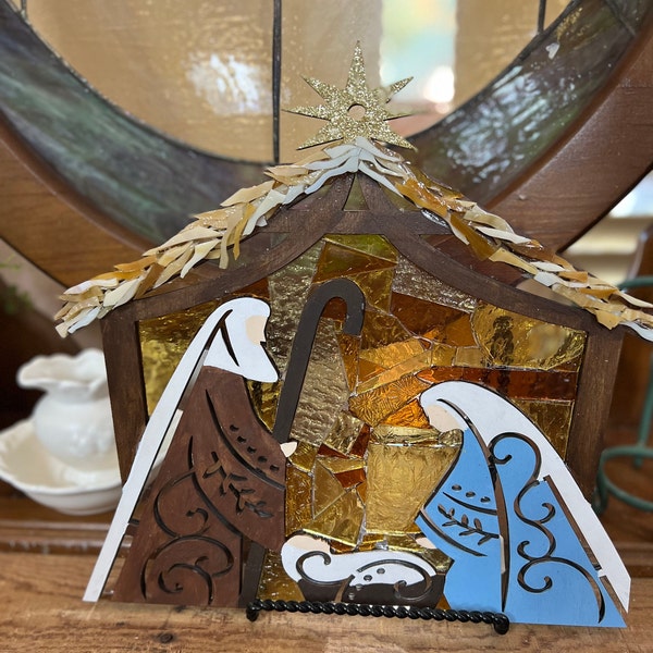 Glass Nativity - Etsy