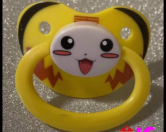 Yellow Pokémon Pikachu Inspired Adult Pacifier - Etsy