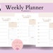 A5 Weekly Planner Printable Weekly Planner Weekly Planner - Etsy