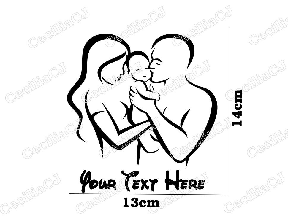 Sticker Family on Board Car Sticker Van Sticker Truck - Etsy