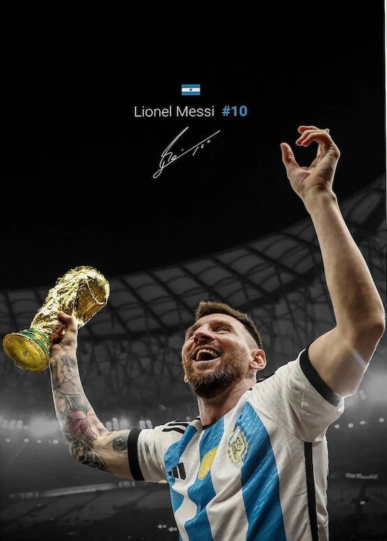 Messi Poster - Etsy