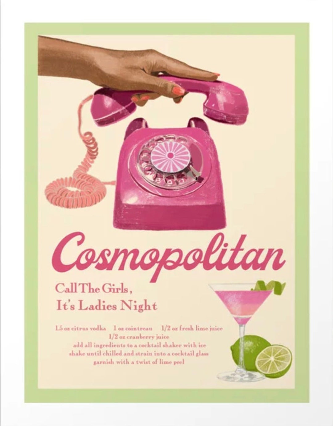 Cosmopolitan Poster - Etsy