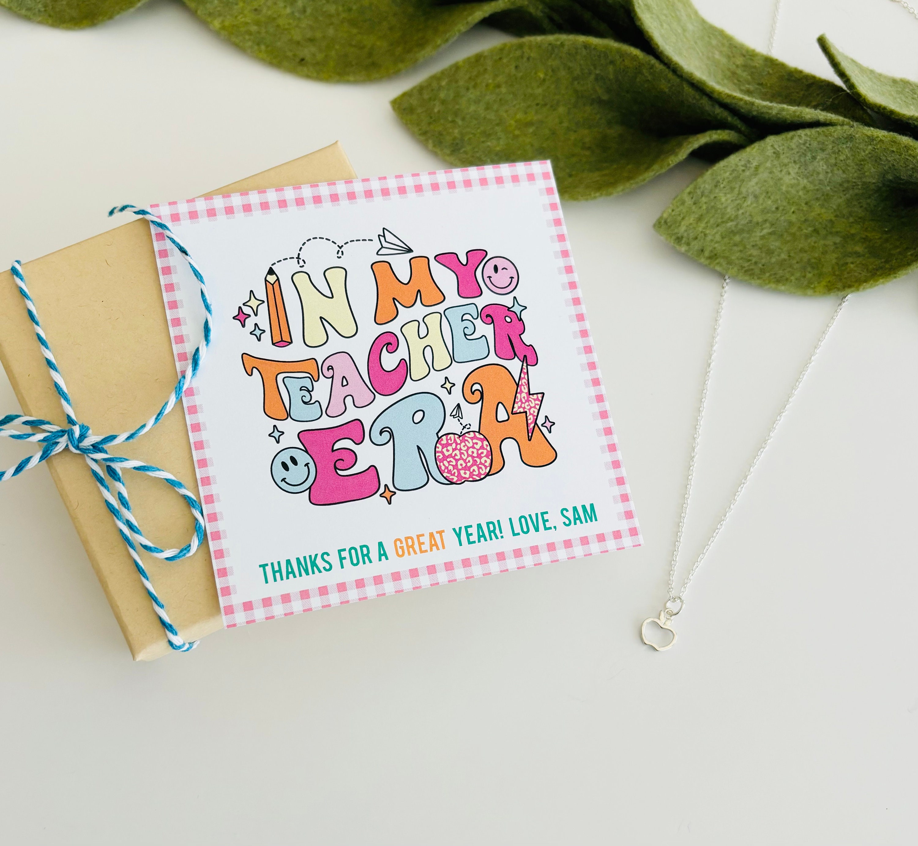 Teacher Appreciation Taylor Swift Inspired teacher Era Pendant Necklace ...